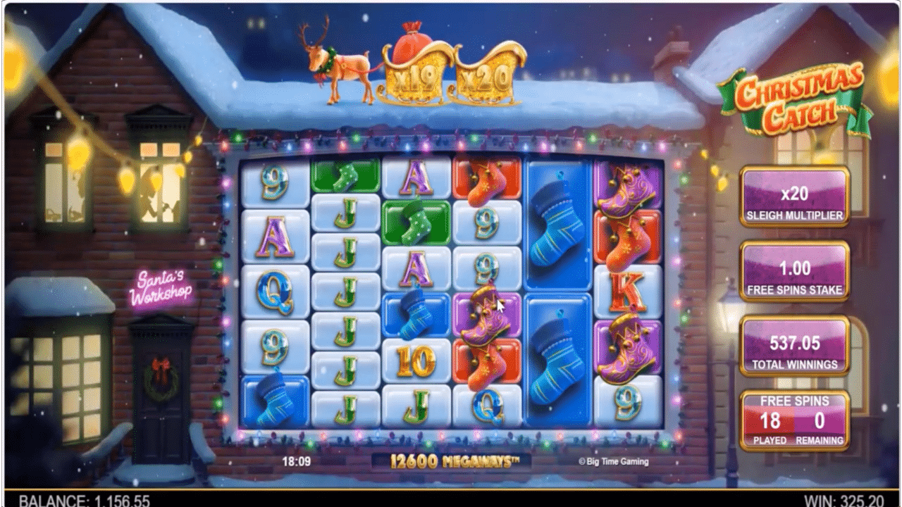 Play the Christmas Catch Slot | Evolution Games