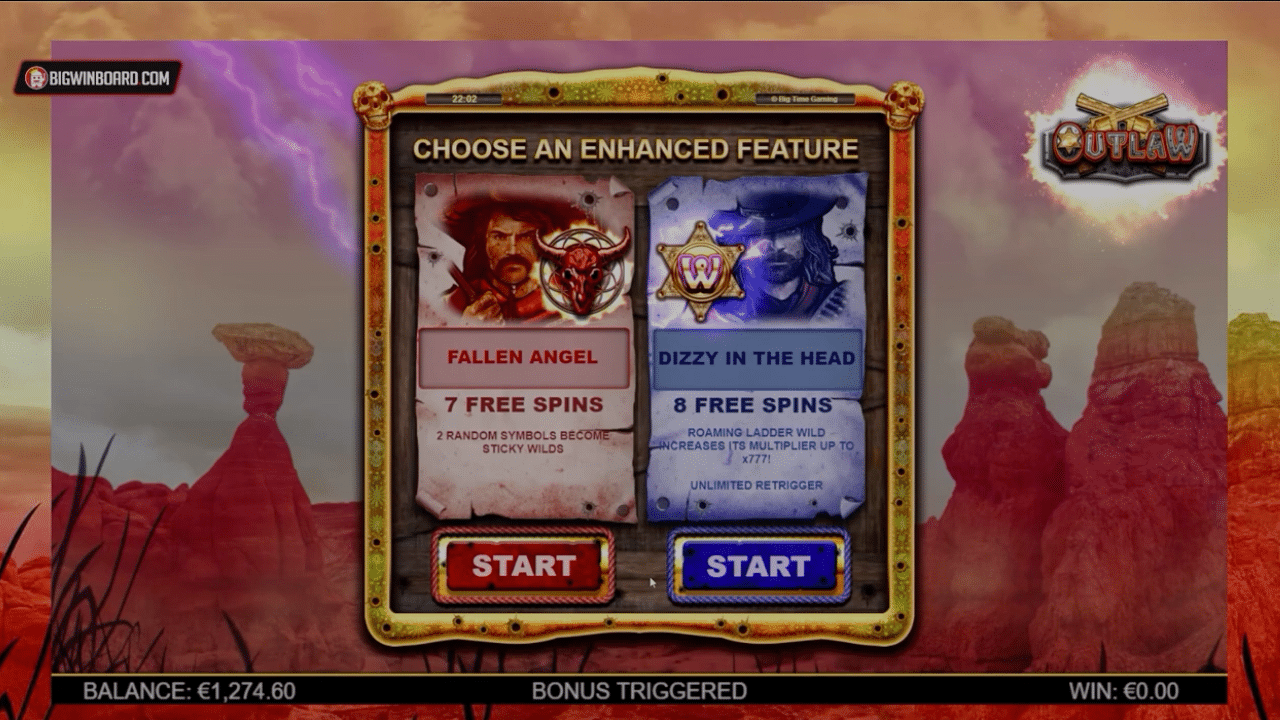 Play Outlaw™ Slot | Evolution Games